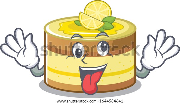 Cute Sneaky Lemon Cakecartoon Character Crazy Stock Vector (Royalty ...
