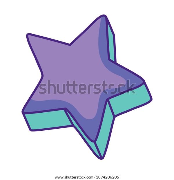 Cute Star Icon Stock Vector (Royalty Free) 1094206205 | Shutterstock
