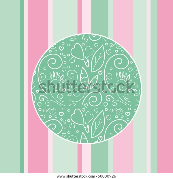 Cute Striped Background Round Pattern Stock Vector (Royalty Free ...