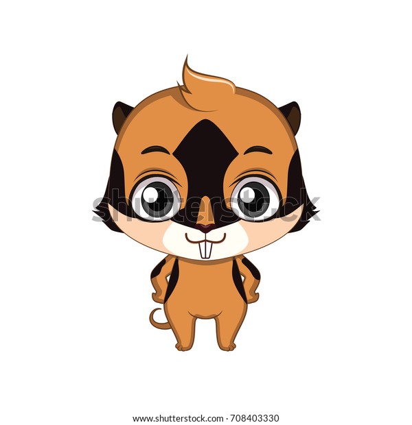 Cute stylized cartoon lemming illustration ( for fun educational ...