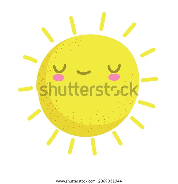 Cute Sun Cartoon Icon Style Stock Vector (Royalty Free) 2069031944 ...