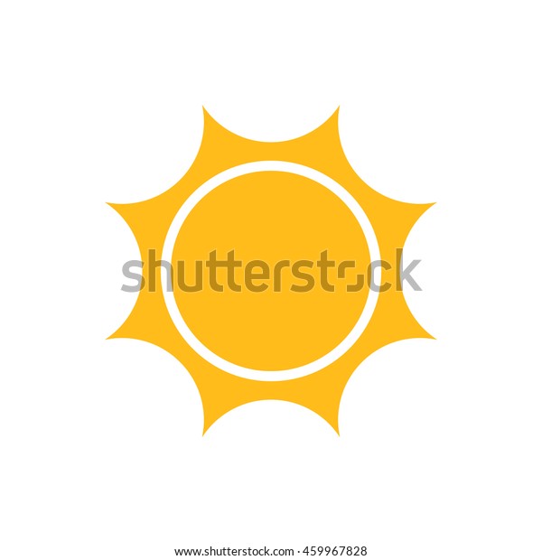 Cute Sun Icon Vector Illustration Stock Vector (Royalty Free) 459967828