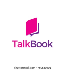 Cute Talk Chat Book Logo Stock Vector (Royalty Free) 750680401 ...