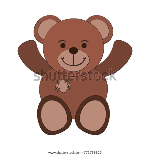 Cute Teddy Cartoon Stock Vector (Royalty Free) 771759823