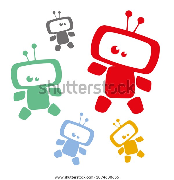 Cute Television Cartoon Character Stock Vector (Royalty Free ...