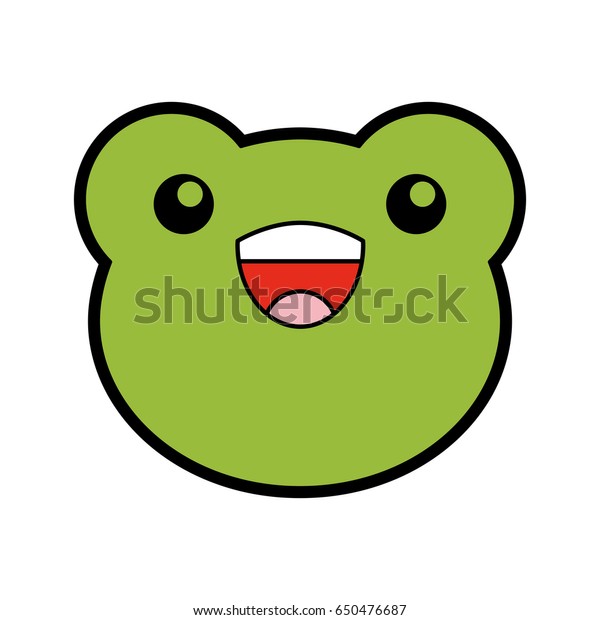 Cute Toad Face Cartoon Stock Vector (Royalty Free) 650476687 | Shutterstock