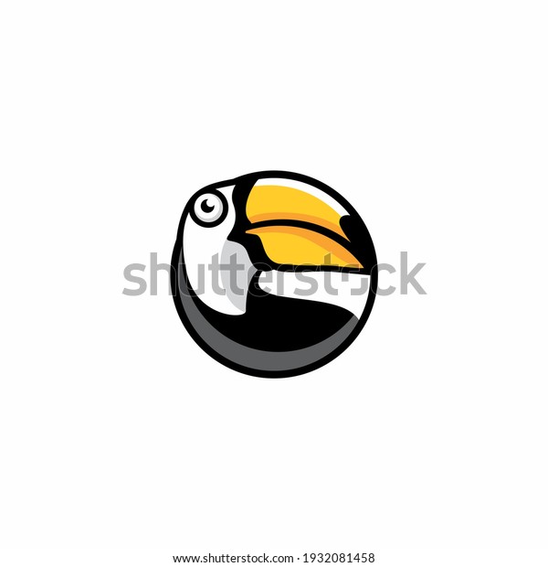 Cute Toucan Toco Circle Logo Big Stock Vector (Royalty Free) 1932081458 ...