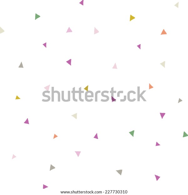 Cute Triangle Confetti Background Pattern Vector Stock Vector (Royalty ...