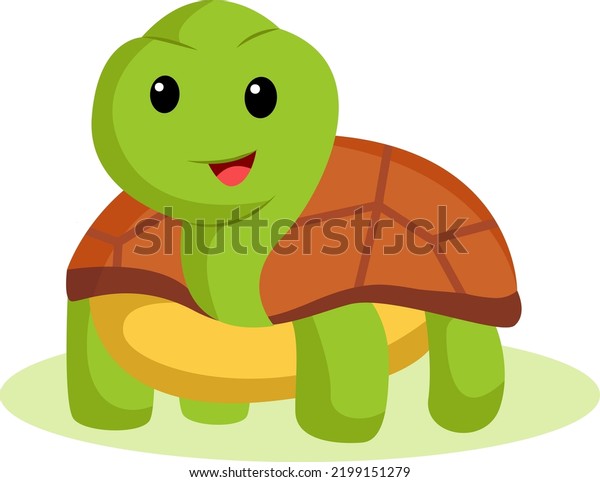 Cute Turtle Character Design Illustration Stock Vector (Royalty Free ...