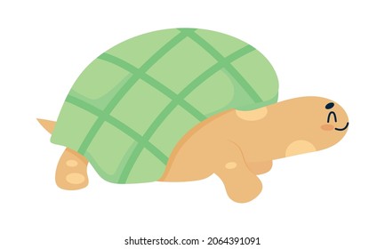 Cute Turtle Icon On White Background Stock Vector (Royalty Free ...