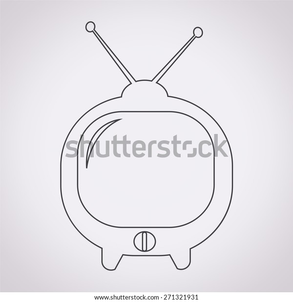 Cute Tv Icon Stock Vector (Royalty Free) 271321931 | Shutterstock