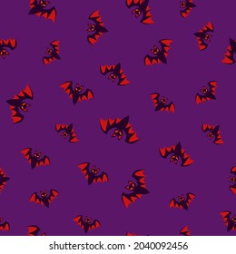 Cute Vampire Bat Vector Halloween Seamless Stock Vector (Royalty Free) 2040092456 | Shutterstock