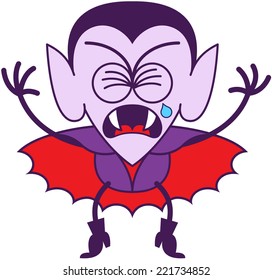 Cute Vampire Minimalist Style Pointy Ears Stock Vector (Royalty Free ...