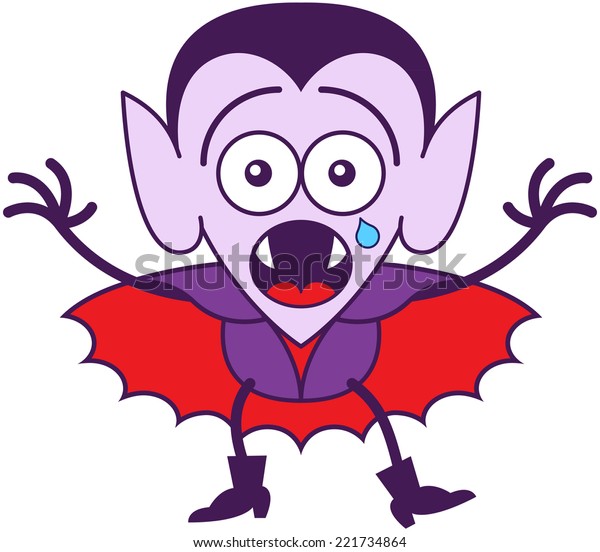 Cute Vampire Minimalist Style Pointy Ears Stock Vector (Royalty Free ...