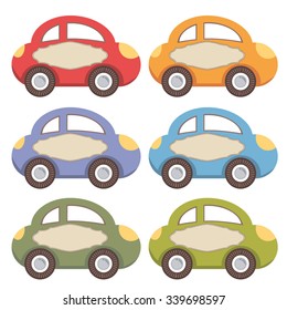 Cute Vector Cars Stock Vector (Royalty Free) 339698597
