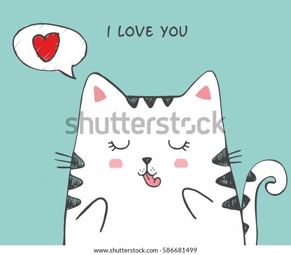 Cute Vector Hand Drawn Illustration Sketch Stock Vector (Royalty Free ...