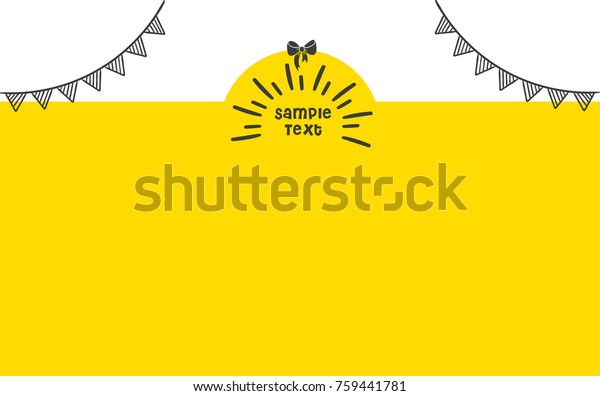 Cute Yellow Doodle Background Stock Vector (Royalty Free) 759441781 ...