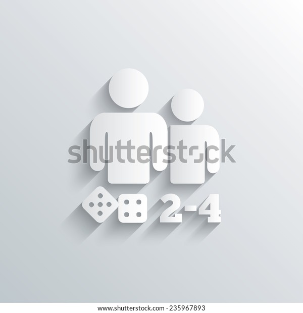 Cutout Paper Background Board Games Sign Stock Vector (Royalty Free ...