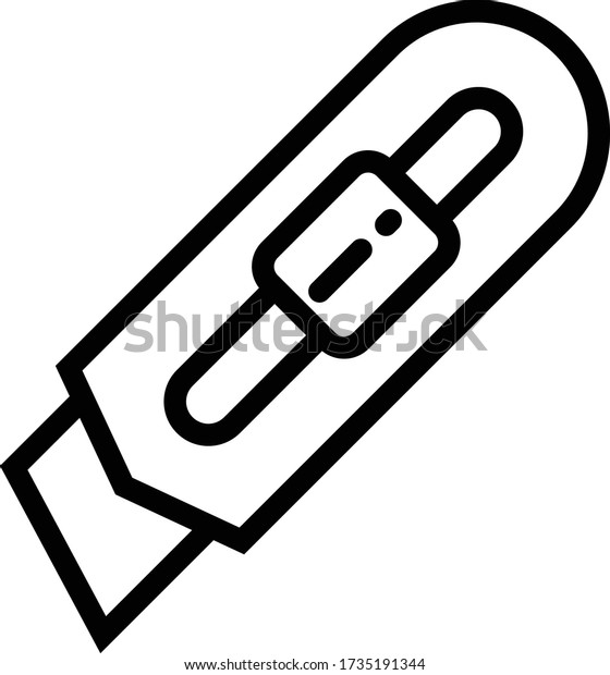 Cutter Icon Outline Isolated Vector Illustration Stock Vector (Royalty ...