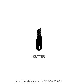 Cutter Icon Vector Black Design Stock Vector (Royalty Free) 1454671961 ...