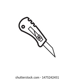Cutter Icon Vector Symbol Template Stock Vector (Royalty Free ...