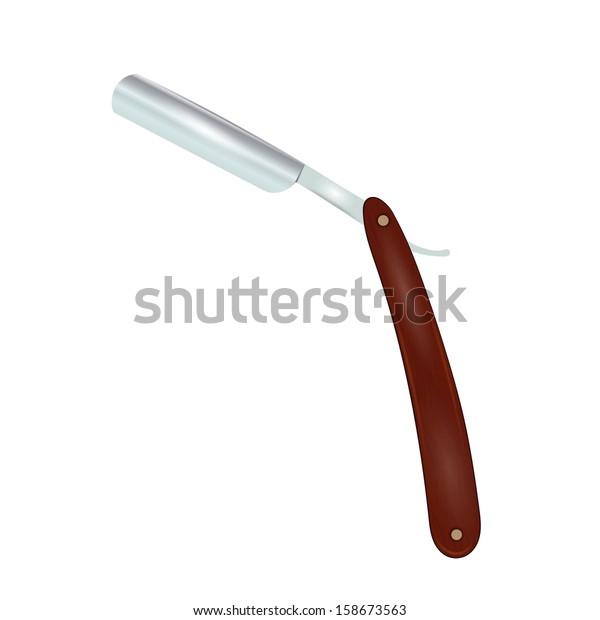 Cutthroat On White Background Stock Vector (Royalty Free) 158673563 ...