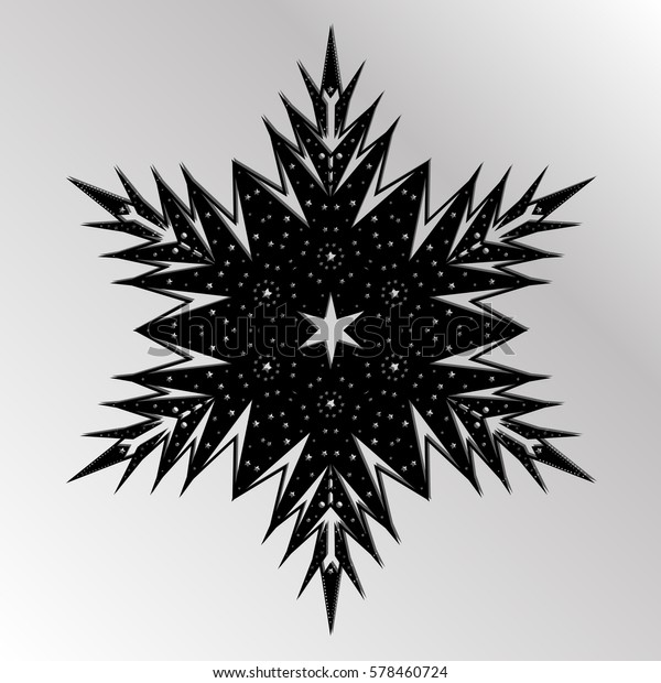 Cutting Card Laser Cut Star Vector Stock Vector (Royalty Free) 578460724
