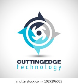 Cutting Edge Company Logo Vector Illustration Stock Vector (Royalty ...