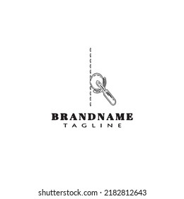 Cutting Logo Cartoon Icon Unique Template Stock Vector (Royalty Free ...