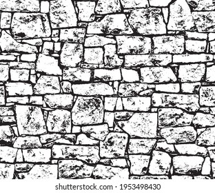 Cutting Stone Wall Grunge Texture Vector Stock Vector (Royalty Free ...