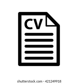 Cv Blank Icon Black On White: เวกเตอร์สต็อก (ปลอดค่าลิขสิทธิ์ ...
