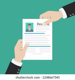Cv Concept Resume Photo Documents Employment 库存矢量图（免版税）1248667351 ...