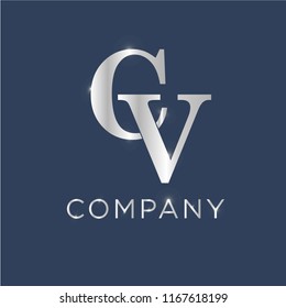 Letter R V Monogram Logo Stock Vector (Royalty Free) 329556062