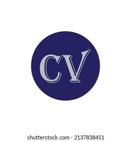 Cv Vc Letter Logo Design Victor Stock Vector (Royalty Free) 2137838451 ...