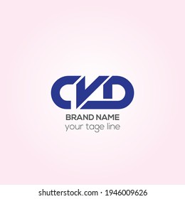 Cvd Letter Abstract Logo Template Cvd Stock Vector (Royalty Free ...