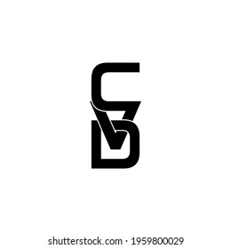 Cvd Letter Original Monogram Logo Design Stock Vector (Royalty Free ...