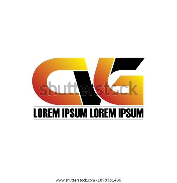 Cvg Letter Monogram Logo Design Vector Stock Vector (Royalty Free ...