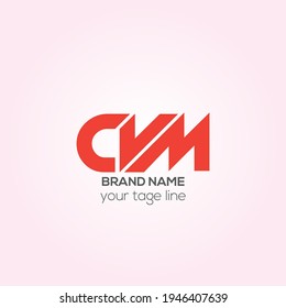 Cvm Letter Abstract Logo Template Cvm Stock Vector (Royalty Free ...