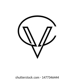 V2 Letter Original Monogram Logo Design Stock Vector (Royalty Free ...