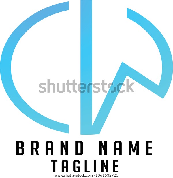Cw Initials Logo Name Initials Logo Stock Vector (Royalty Free ...