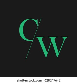Cw Logo Stock Vector (Royalty Free) 628247642 | Shutterstock