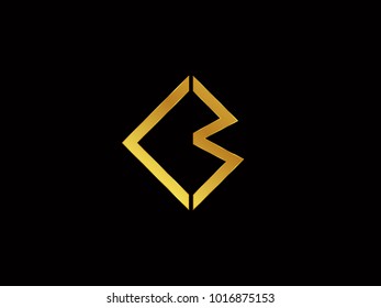 Cw Square Shape Gold Color Logo Stock Vector (Royalty Free) 1016875153 ...