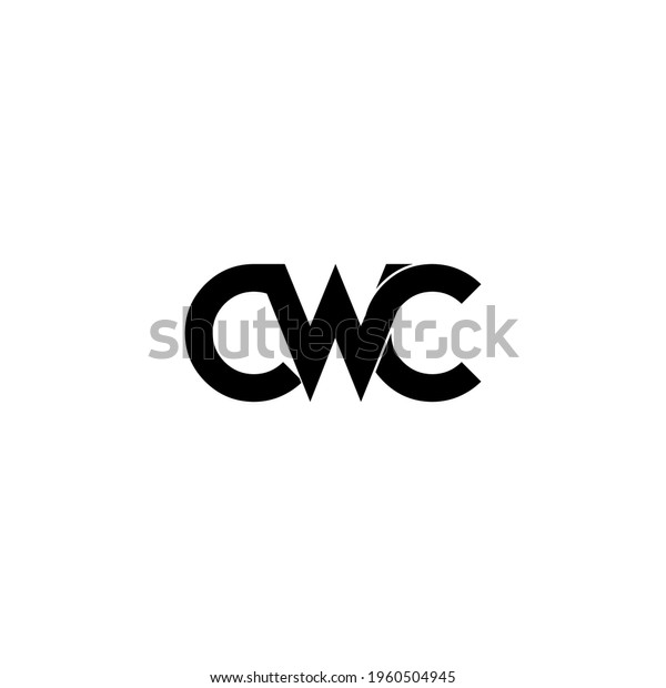 Cwc Letter Original Monogram Logo Design Stock Vector (Royalty Free ...