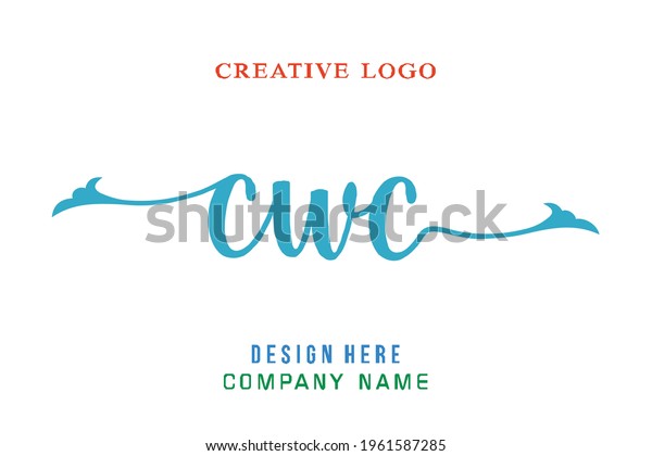 Cwc Lettering Logo Simple Easy Understand Stock Vector (Royalty Free ...