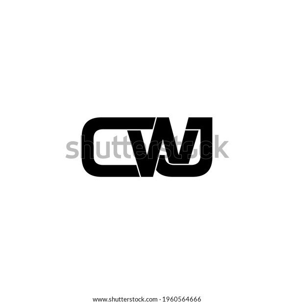 Cwj Letter Original Monogram Logo Design Stock Vector (Royalty Free ...