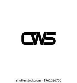 Cws Letter Original Monogram Logo Design Stock Vector (Royalty Free ...