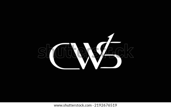 Cws Letter Original Monogram Logo Design 库存矢量图（免版税）2192676519 ...