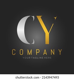 Cy Initial Logo Company Name Colored Stock Vector (Royalty Free ...