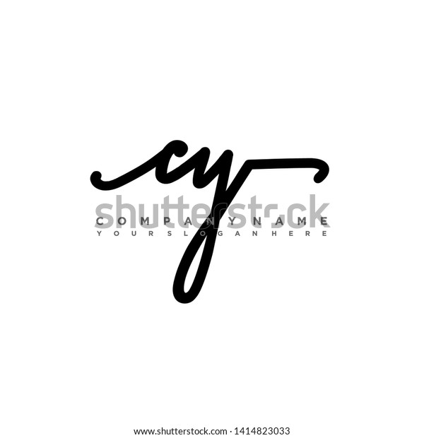 Cy Initial Signature Logo Handwriting Logo Stock Vector (Royalty Free ...