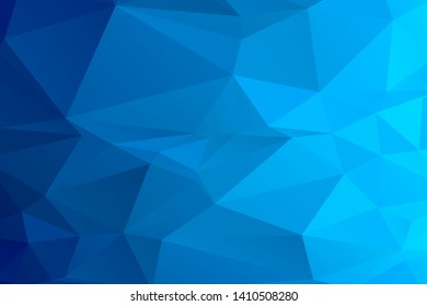 Cyan Blue Triangles Grid Abstract Polygonal Stock Vector (Royalty Free ...